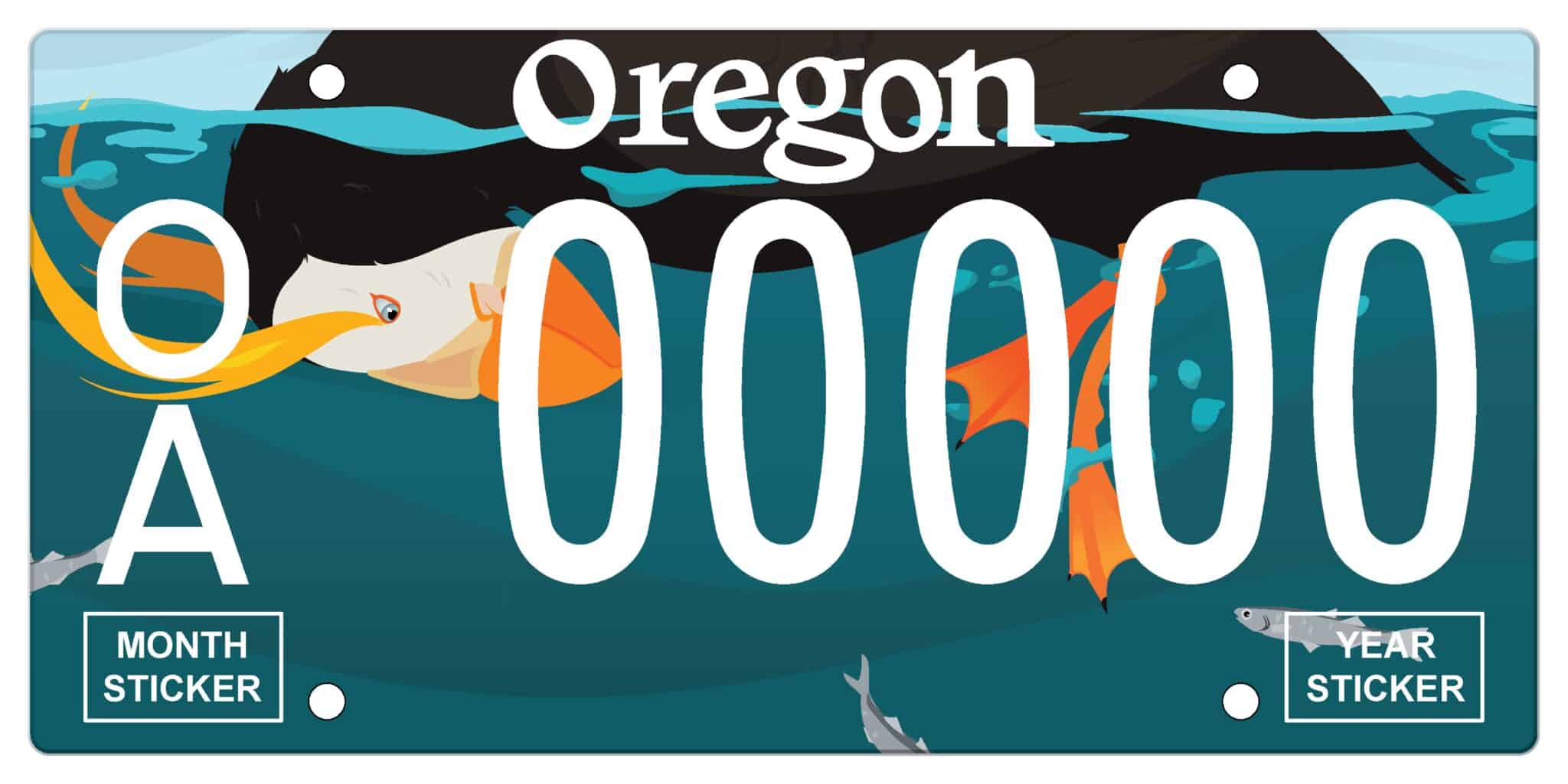 Puffin License Plate Preorder - Oregon Coast Aquarium